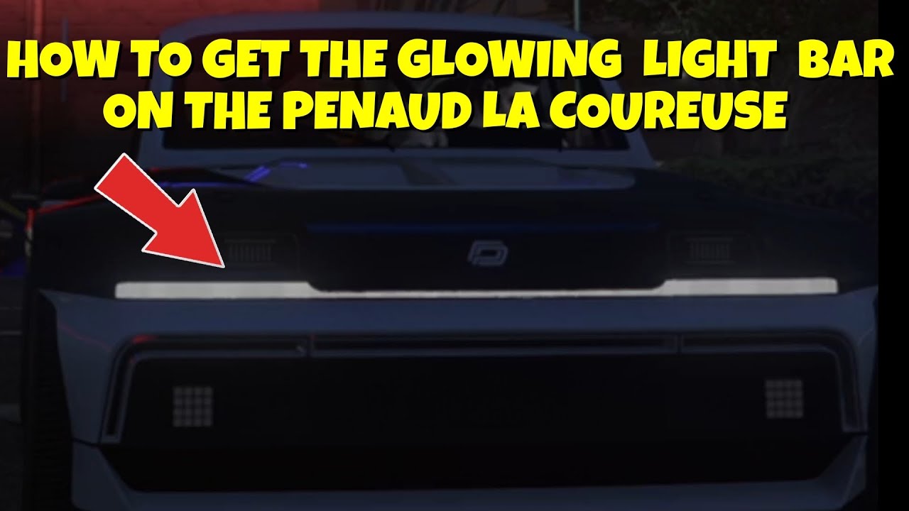 GTA Online - RARE GLOWING LIGHT BAR FOR THE LA COUREUSE - YouTube