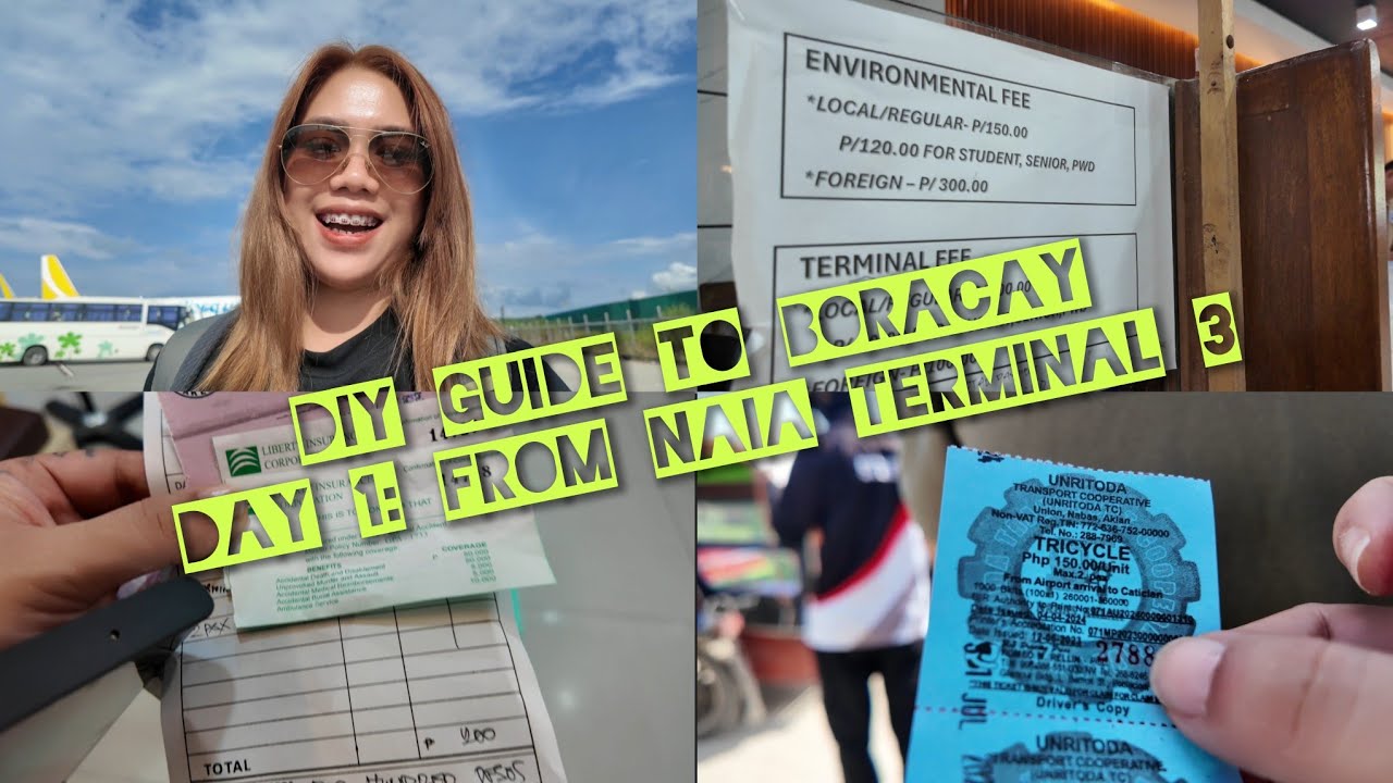 DIY GUIDE TO BORACAY DAY 1 | PART 1: FROM NAIA TERMINAL 3 - YouTube