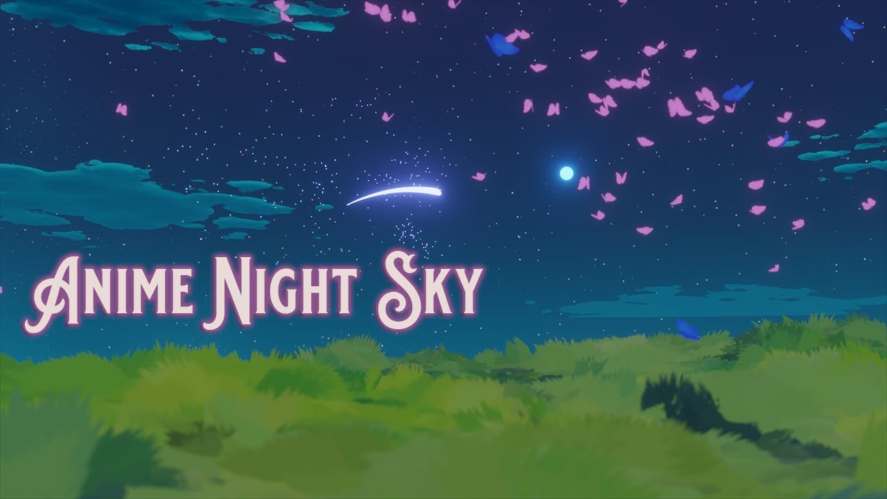 Anime Night Sky animation - YouTube