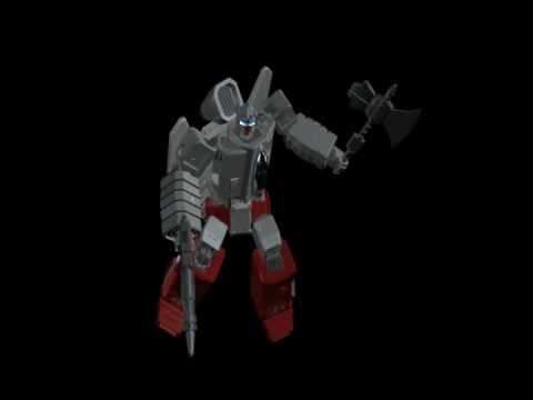 Transformers G1 Broadside 3d animation - YouTube
