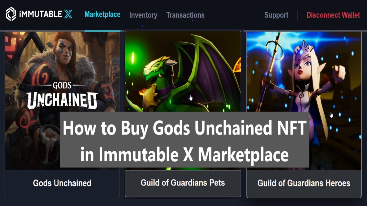 How to Buy NFT in Immutable X NFT Marketplace for Gods Unchained, Guild ...