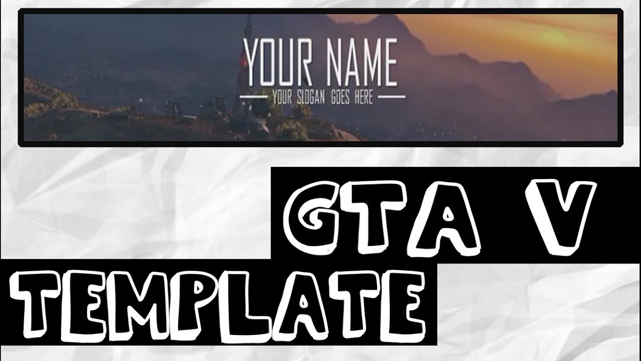 'GTA V BANNER' [TEMPLATE] [PPD] - YouTube