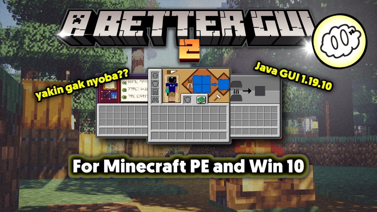 A BETTER GUI 2 FOR MINECRAFT PE AND WIN 10 versi 1.19.10+ - YouTube