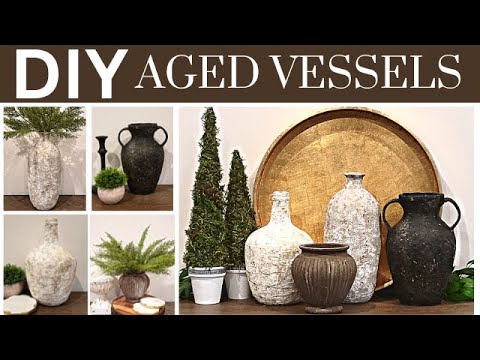 DIY AGED VESSELS | POTTERYBARN RH VESSEL DUPES - YouTube