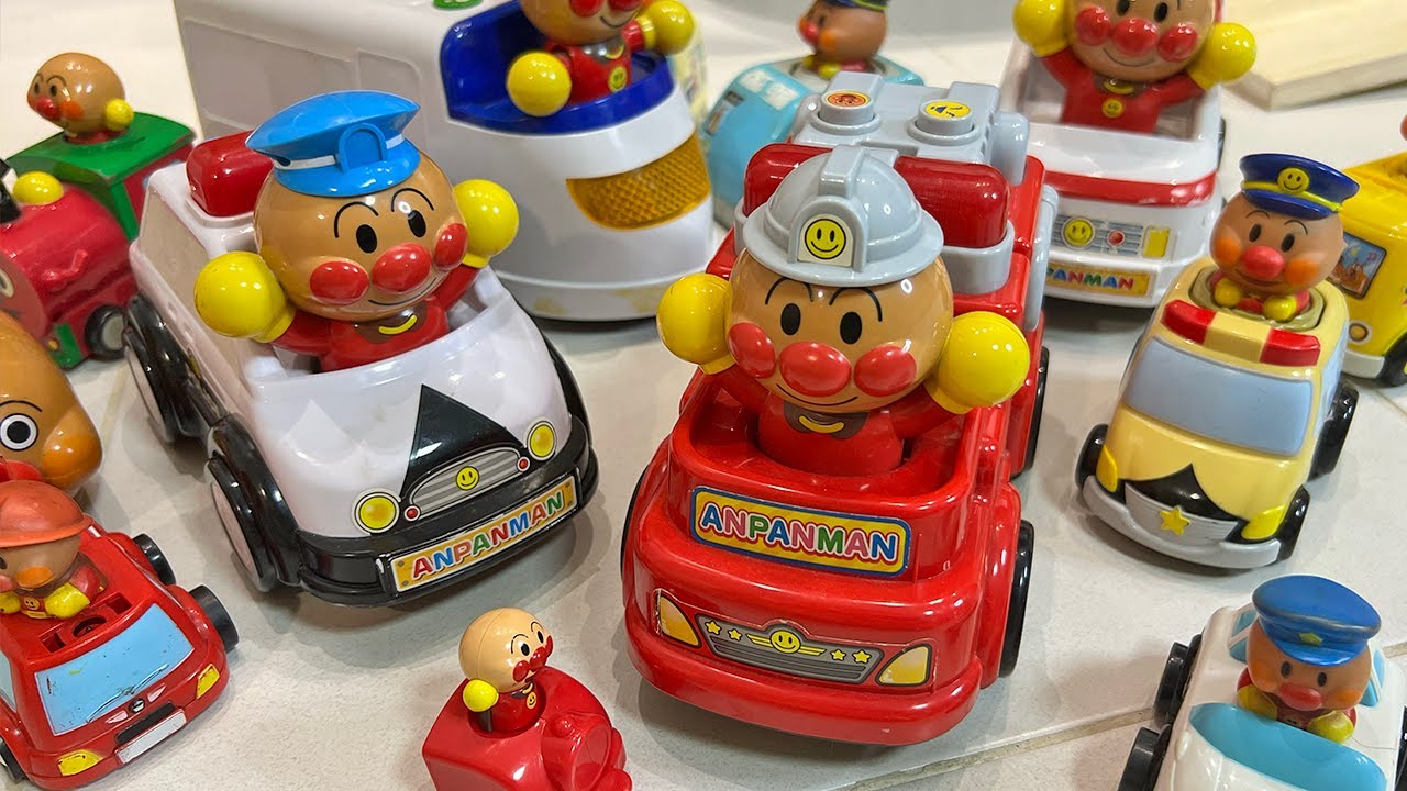 ANPANMAN VEHICLES TOY CARS COLLECTION SLIDE DOWN RESCUE JAPANESE ...