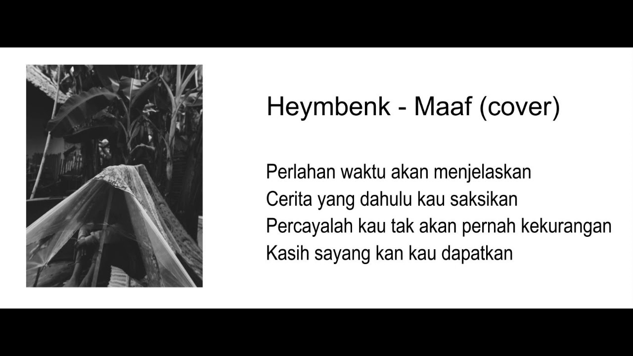 Maaf - HEYMBENK | Dino Setiawan Cover - YouTube