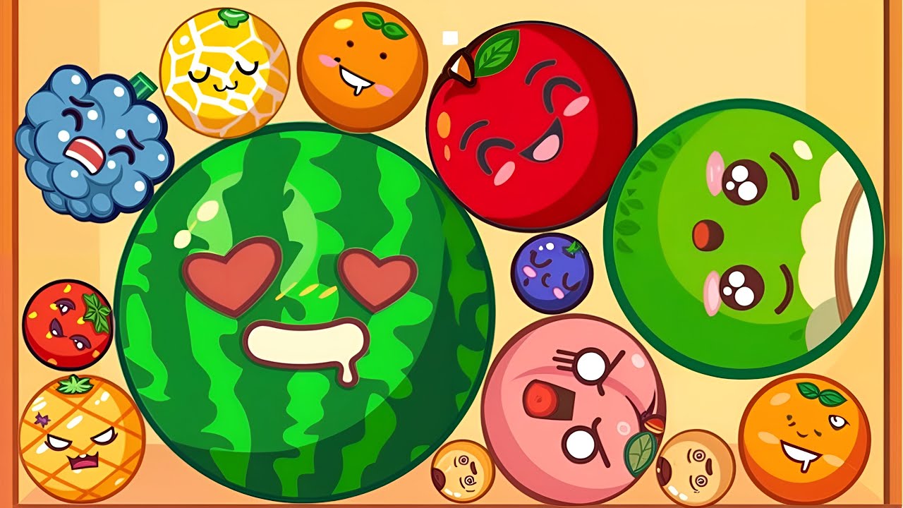 Watermelon game 3D - Fruit Merge Master : ASMR GAMEPLAY ( Level Up ...