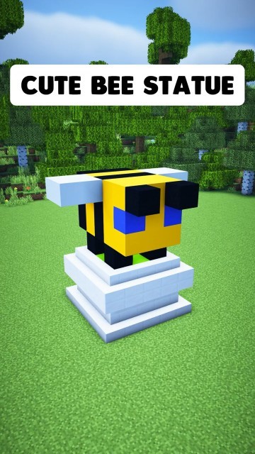 Cute Bee Statue in Minecraft! #shorts - YouTube