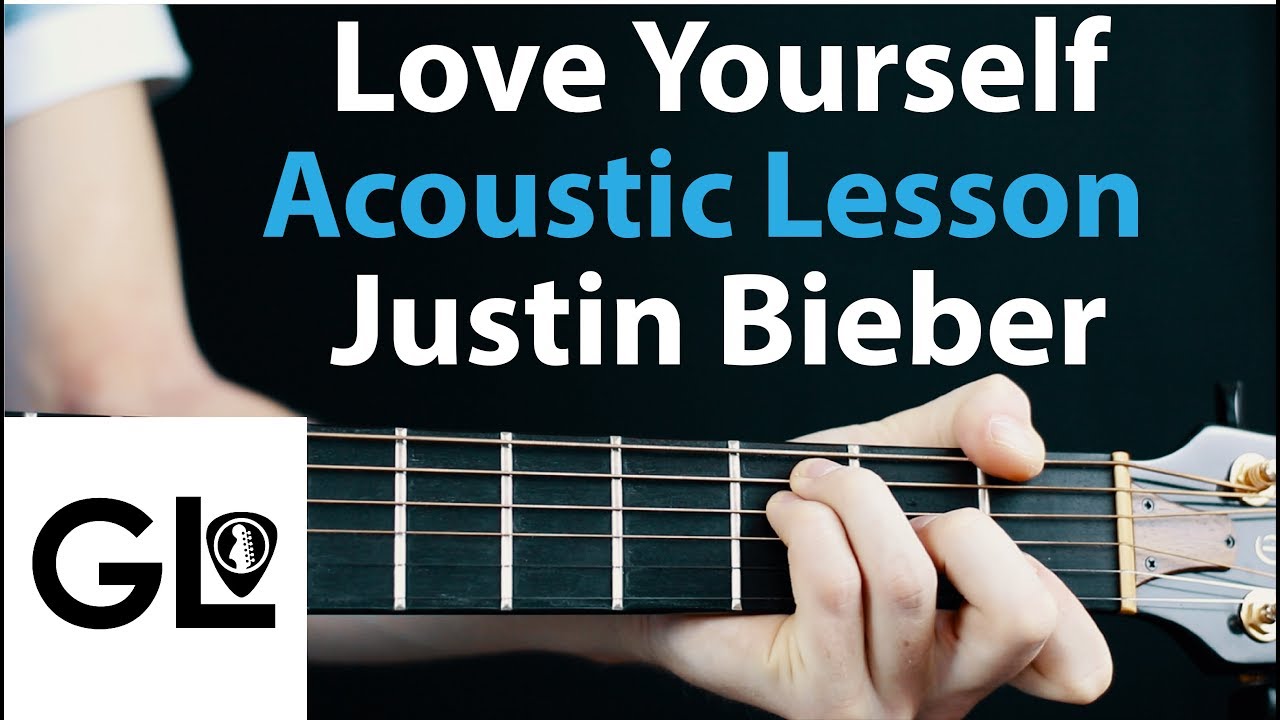 Justin Bieber Love Yourself Acoustic Lesson Easy Youtube
