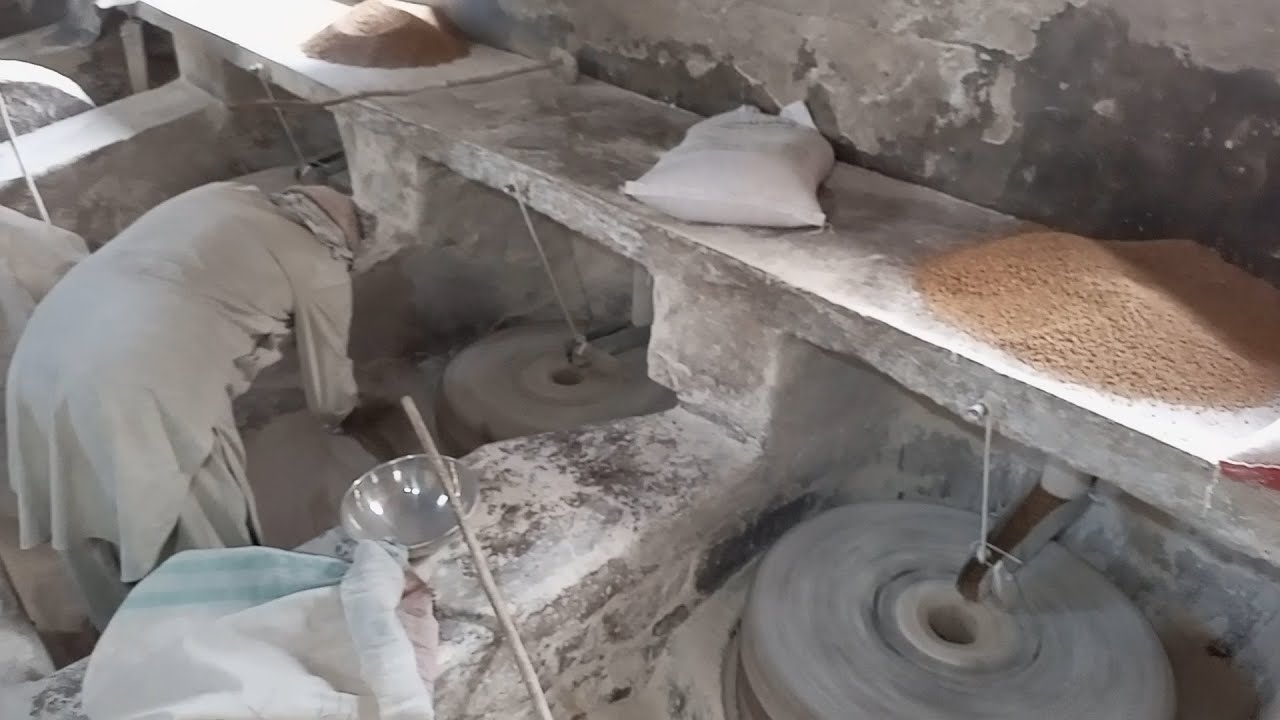 The oldest flour-grinding machine is the pin-mill || FACT VIDEOS - YouTube