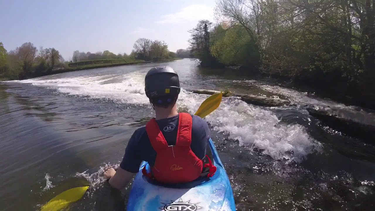 Kayaking the River Exe Weirs - April 2018 - YouTube