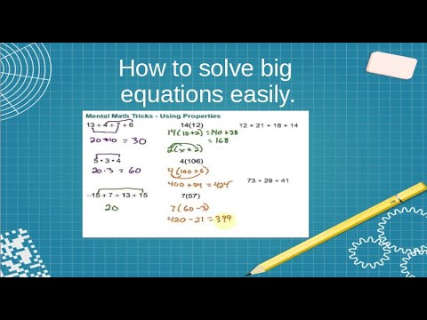 How to solve big addition and product sums easily. - YouTube