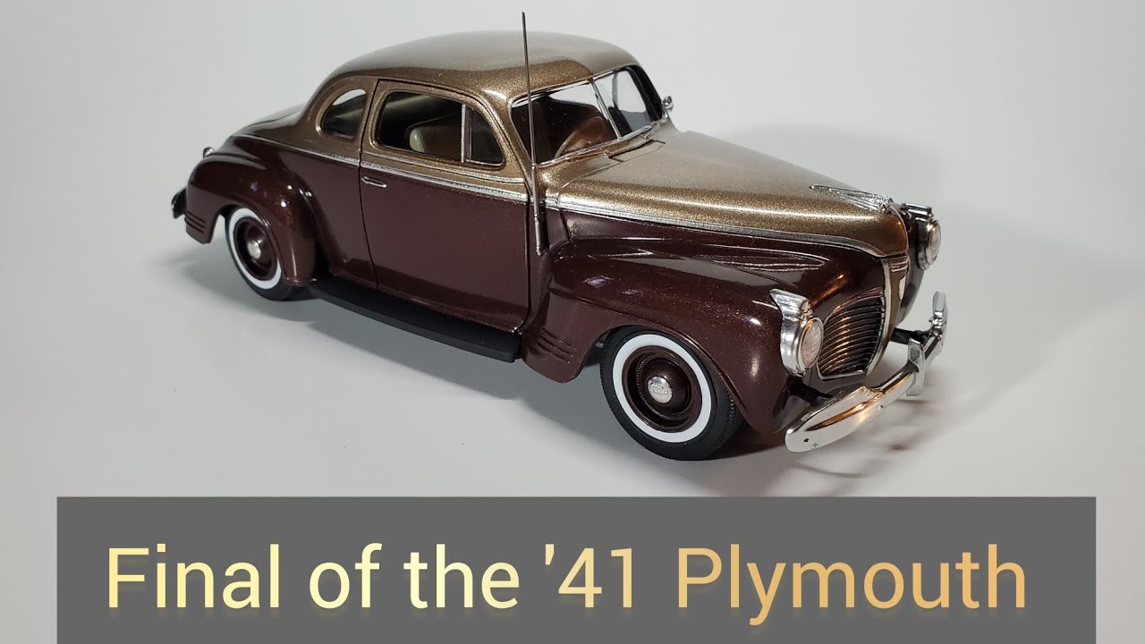 The final for my AMT 1941 Plymouth Coupe P12 Flat Head 6 cyl. AMT 1197m ...