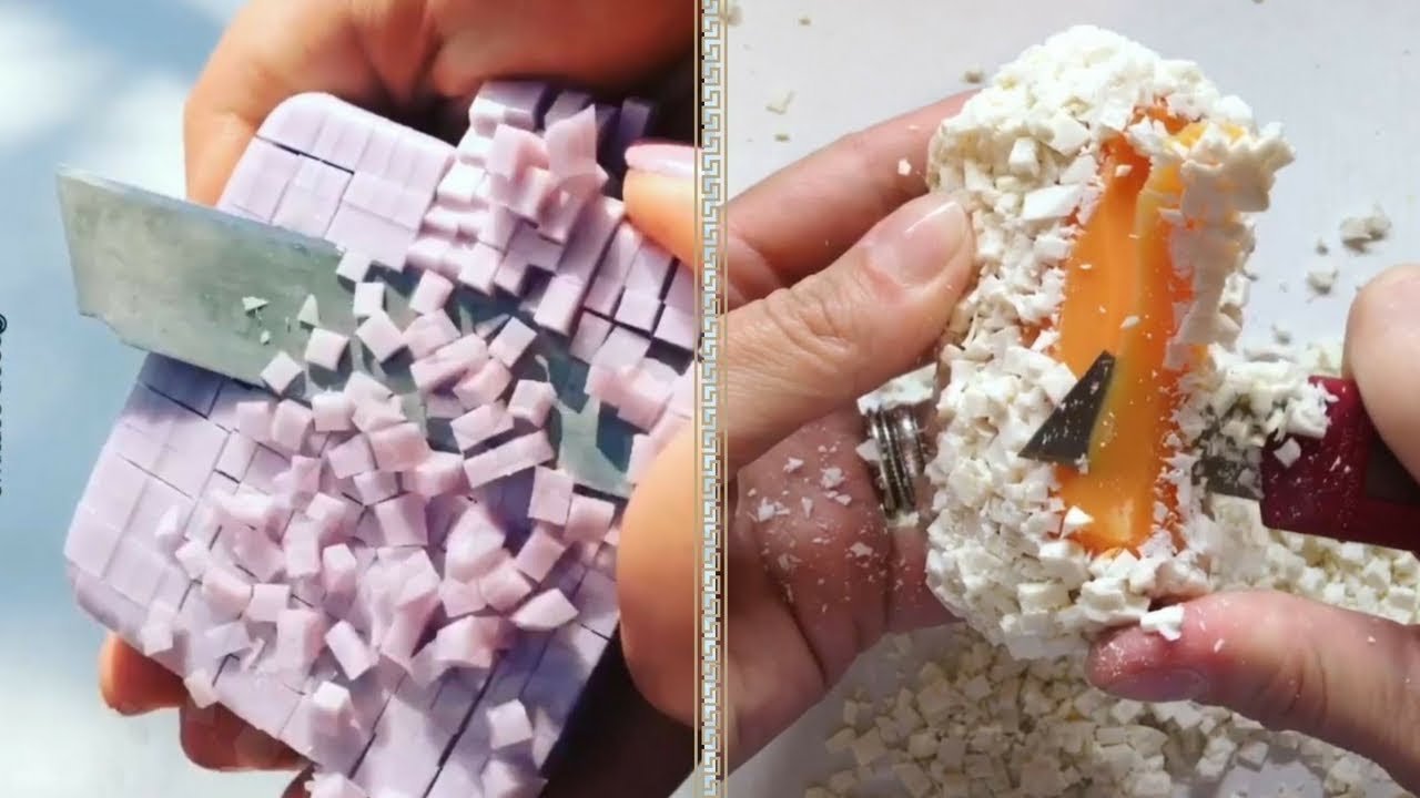 EXTREMELY Satisfying ASMR SOAP CUTTING | MOST Satisfying - YouTube