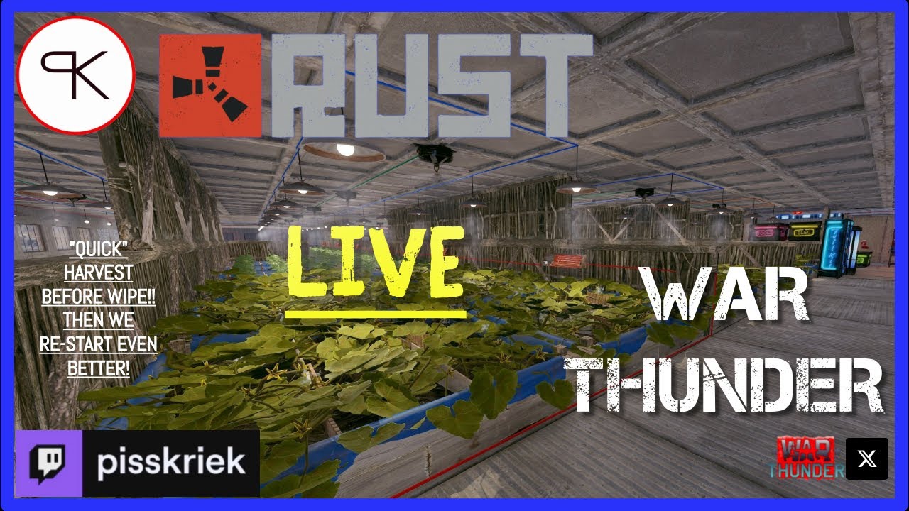 ☢️WAR THUNDER & RUST☢️ #pisskriekgaming #warthunder #streamer #gamer # ...