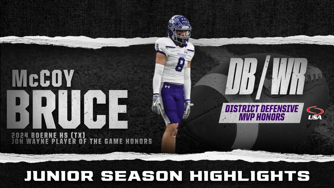 2024 McCoy Bruce | 5'11" - DB/WR | Junior Season Highlights - YouTube