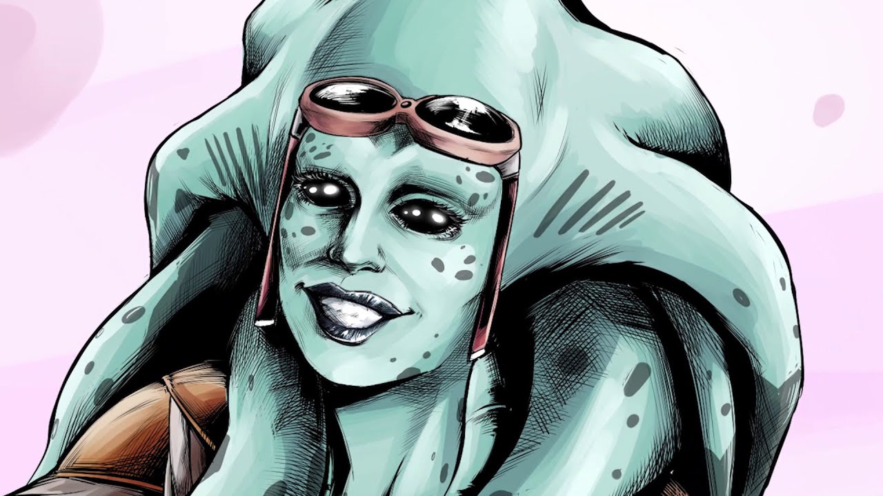 SpeedPaint - Female Nautolan Oc - Star Wars - YouTube