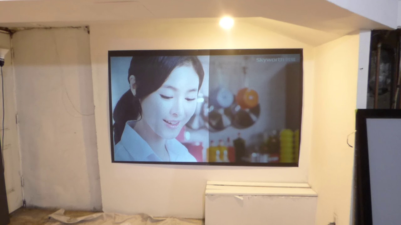 WHY you can't paint a black projection screen with just black flat ...