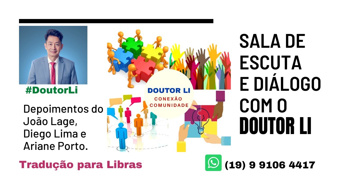 Sala de Escuta e Diálogo com Doutor Li Conexão Comunidade - YouTube
