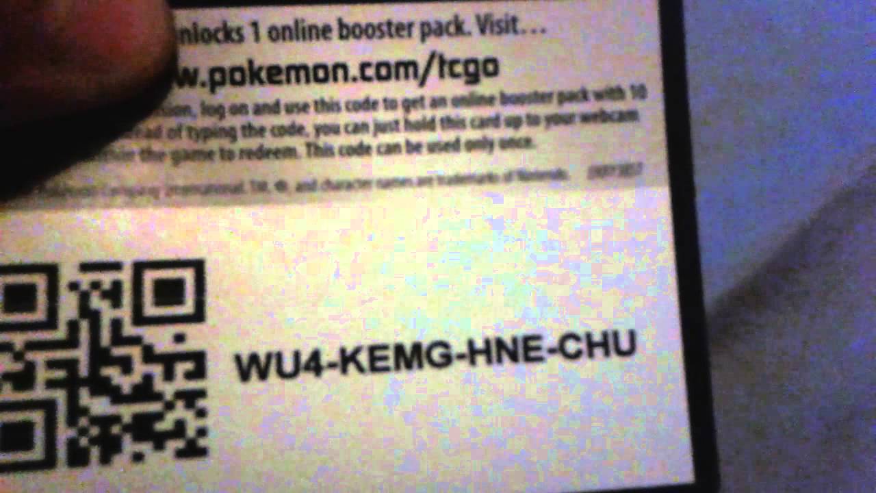 Pokmon Booster pack codes - YouTube