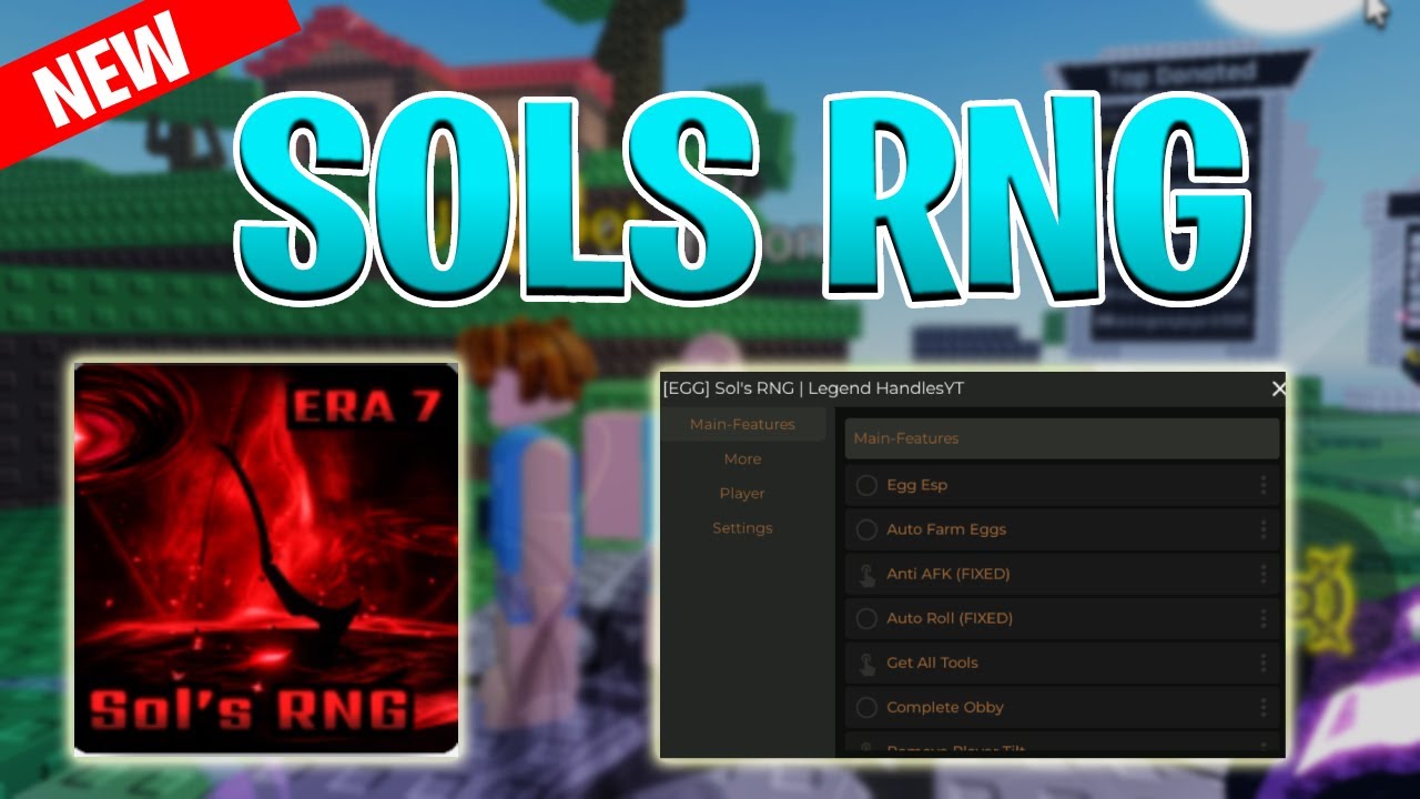 *BEST* Sols RNG Script -- Auto Roll , ESP & MORE! - YouTube