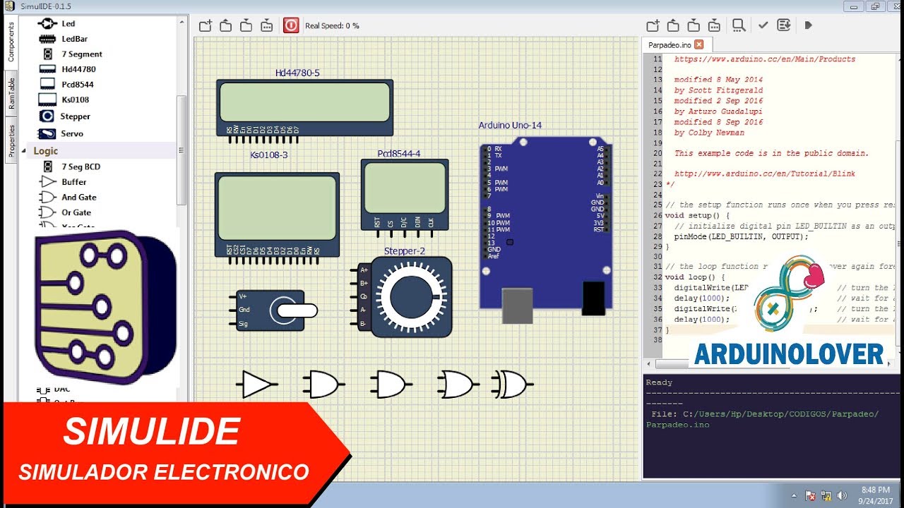 Simulide Review Electrónica Y Arduino Youtube
