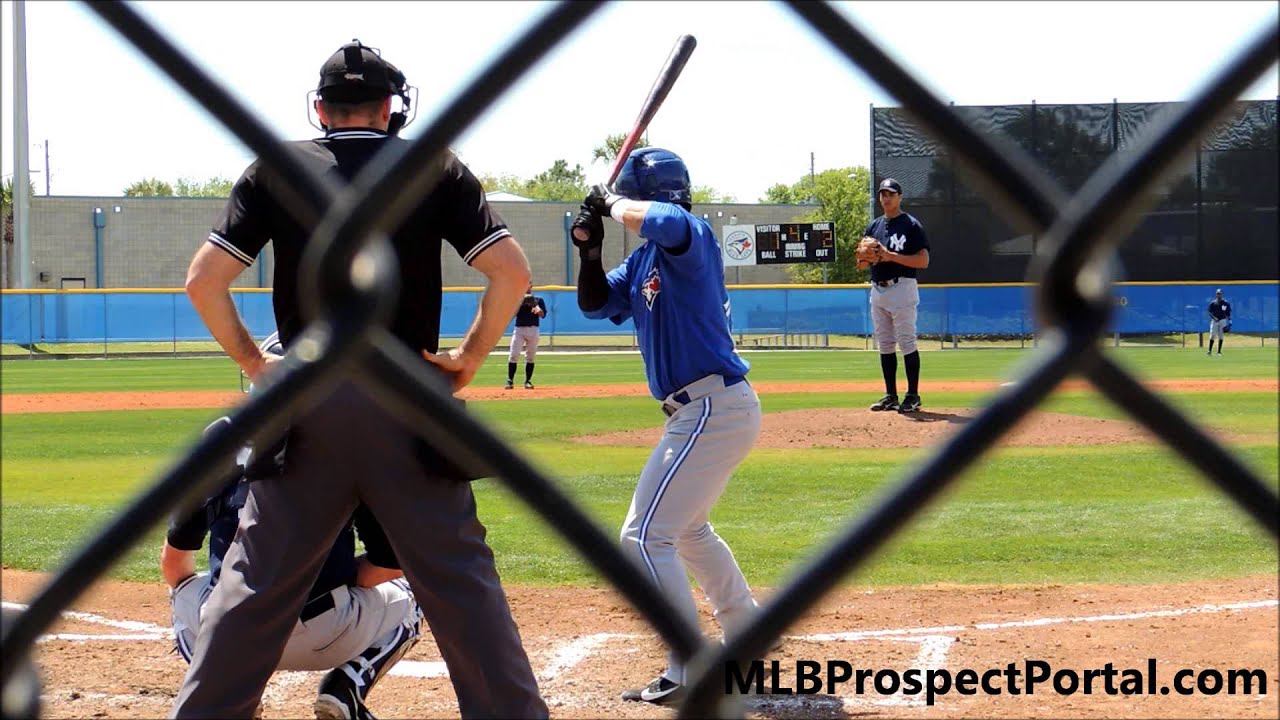 Yankees RHP Mariel Checo strikes out Blue Jays OF Nick Baligod minor ...