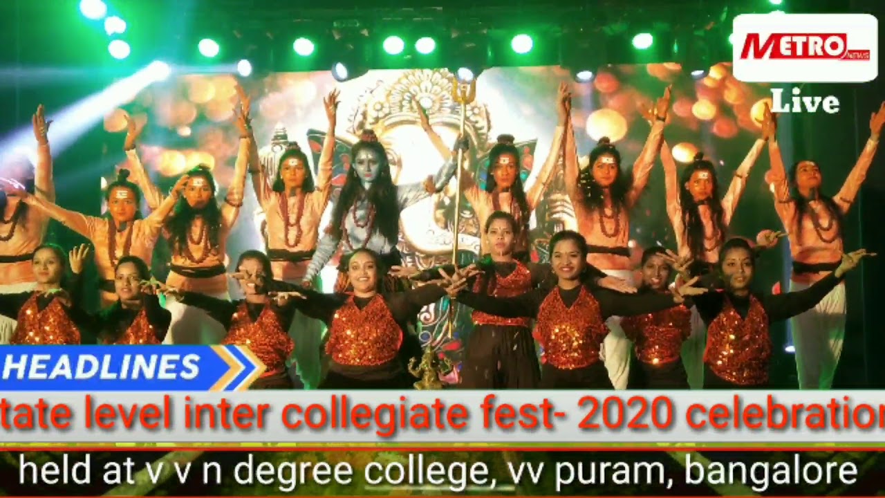 State level inter collegiate fest -2020 held at vvn degree college, vv ...