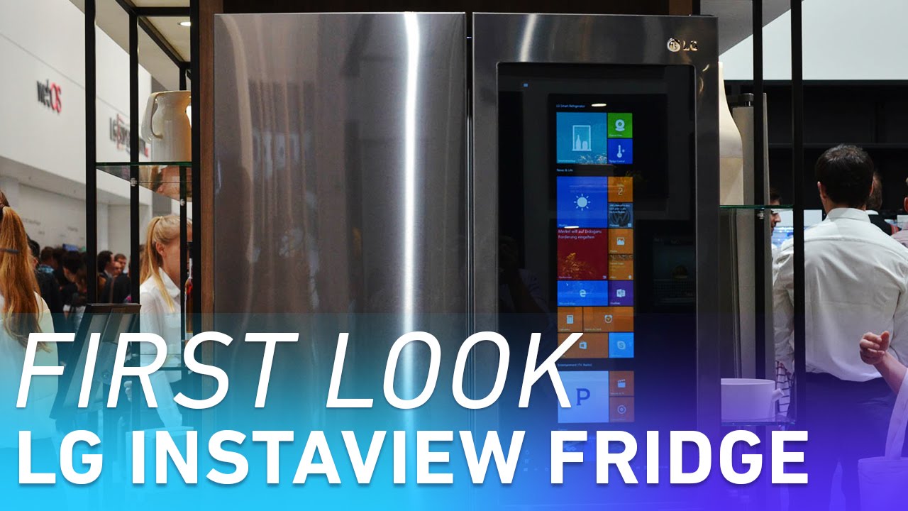 LG put Windows 10 on a fridge - YouTube