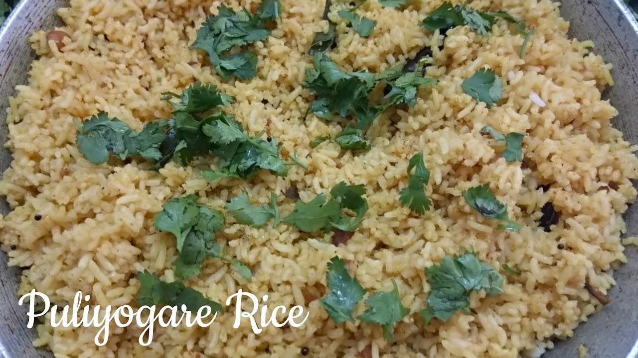 Puliyogare Rice | south indian recipe | somethingscookingwithsg - YouTube