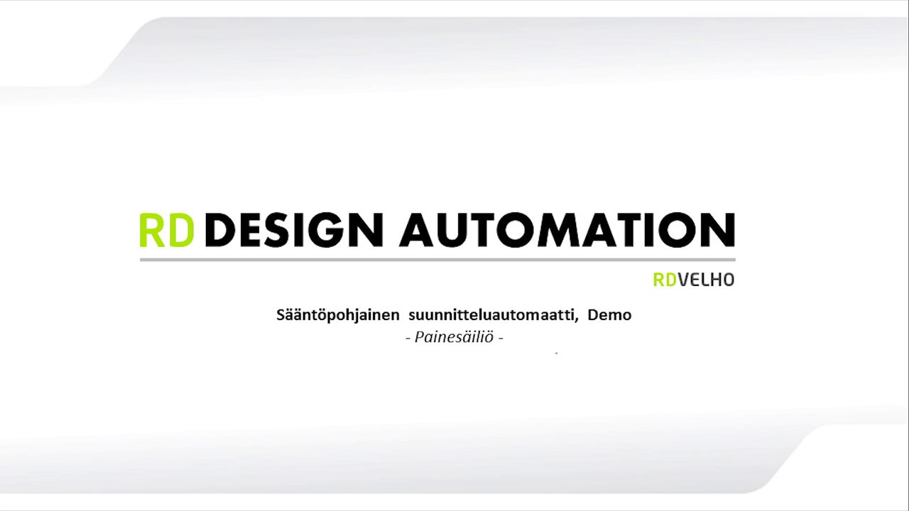RD Design Automation - Säiliödemo - YouTube