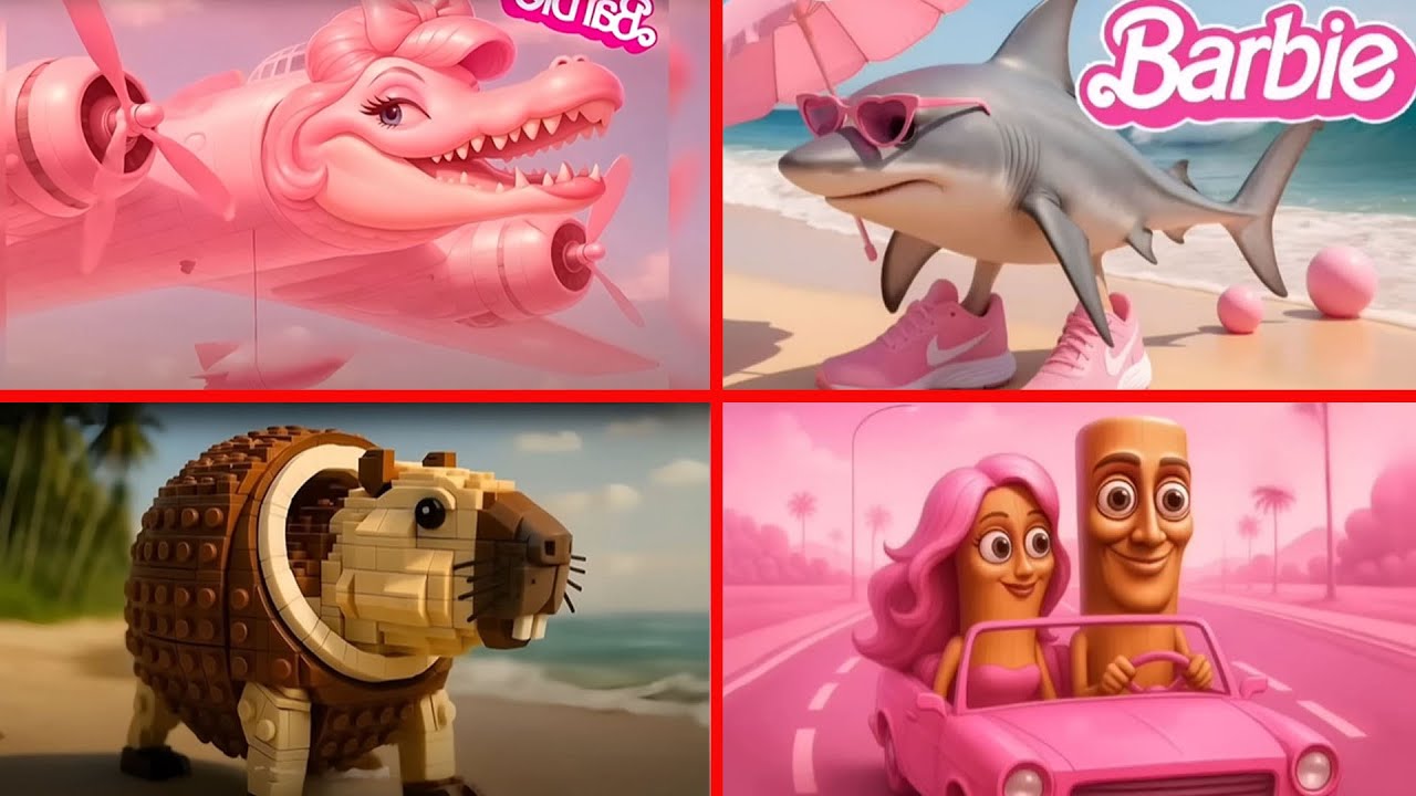 BRAINROT ANIME 🆚 PINK BRAINROT BARBIE 🆚 BRAINROT LEGO 🆚 TRALALERITOS ...