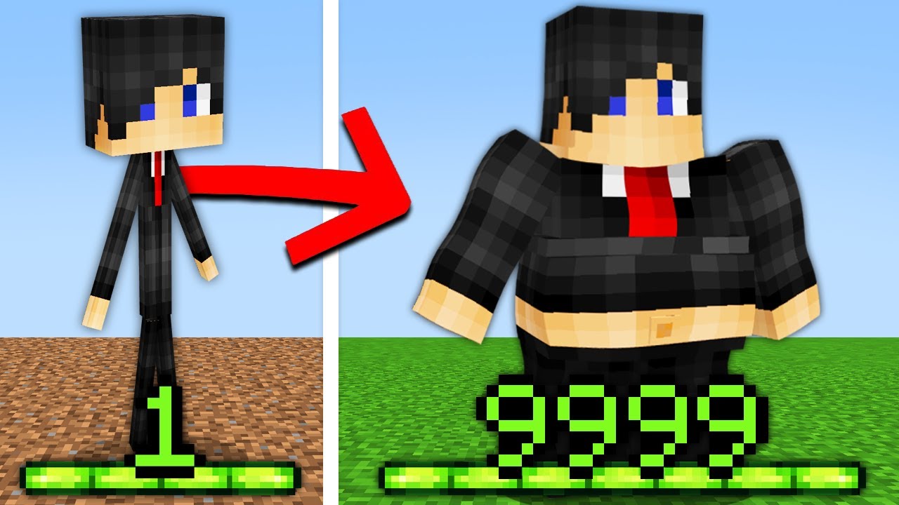 Minecraft, But Your XP = Your Weight... - YouTube