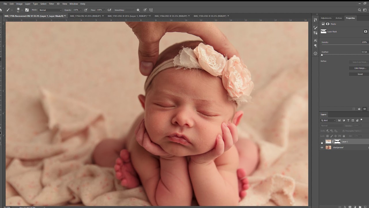 Newborn froggy composite - YouTube