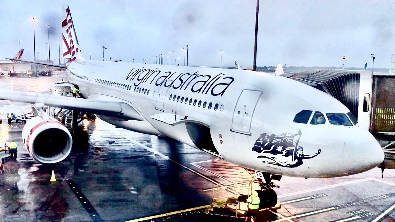 DIRTY VIRGIN Australia A330 ECONOMY Class: VA68 Hong Kong to Melbourne ...
