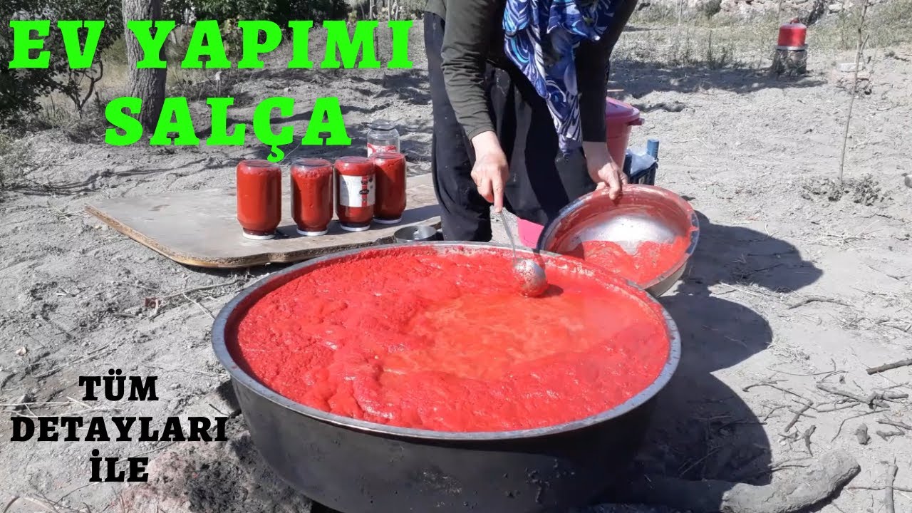 EV YAPIMI SALÇA KAYNATMA - YouTube