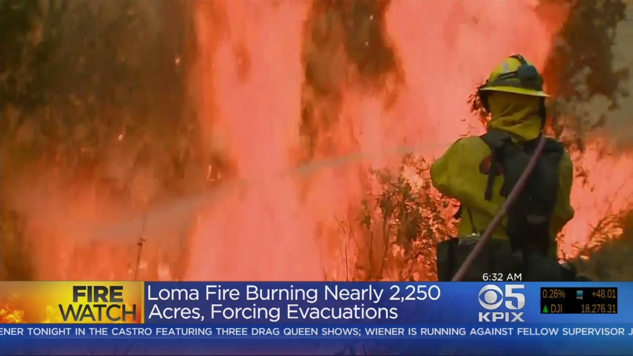 Loma Fire Scorches 2,250 Acres - YouTube