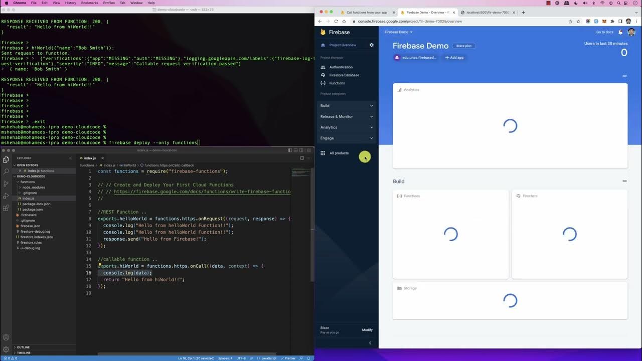 Firebase Cloud Functions Creating A Callable Cloud Function Youtube