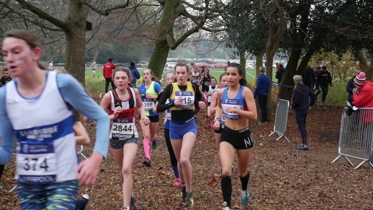 Liverpool Cross Country 2018 U15 girls - YouTube
