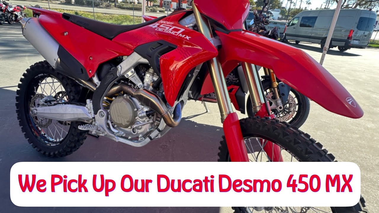Picking Up Our Ducati Desmo 450 MX - YouTube