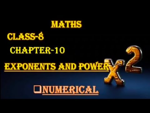 How to Solve Exponent Problems in Class-8 (Chapter-10) {Exponent and power} - YouTube