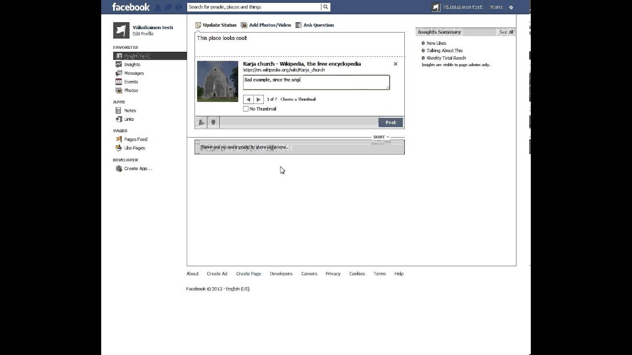 How to edit shared facebook link descriptions and thumbnails. - YouTube