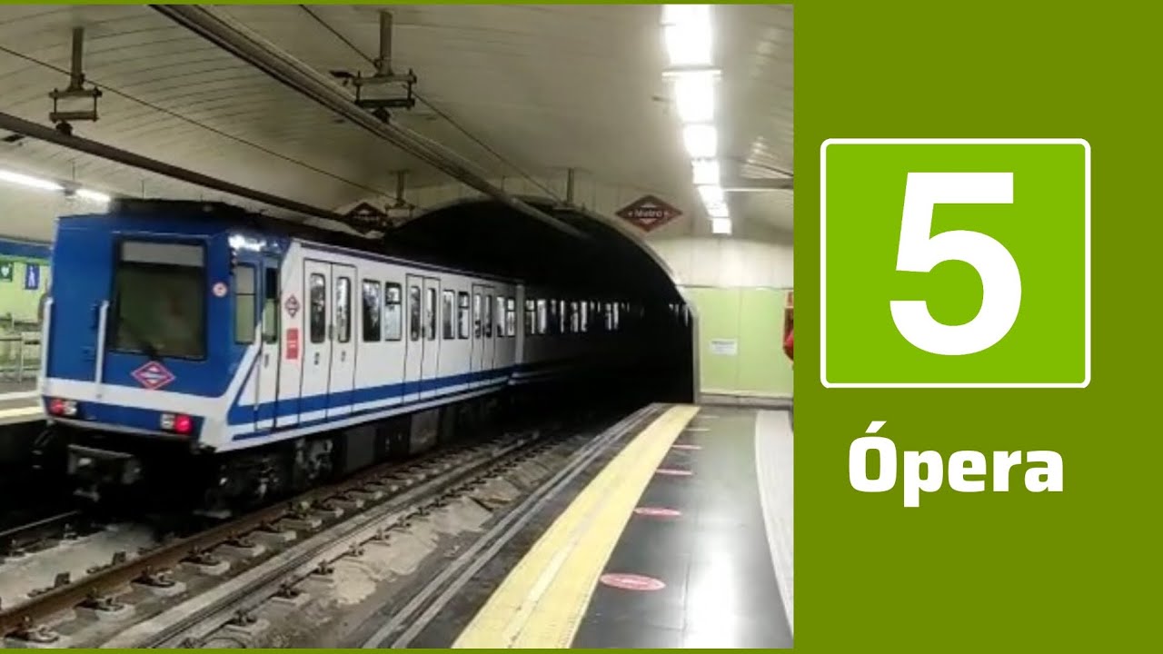 Metro de Madrid: Ópera L5 (2000A - 2000B - 3000) - YouTube
