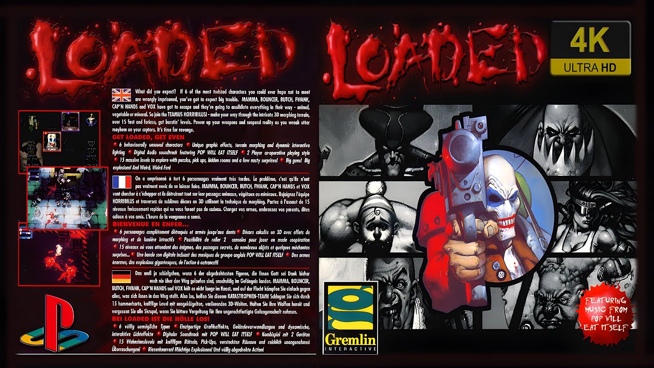Loaded | 4K60ᶠᵖˢ | Longplay (PlayStation 1) - YouTube