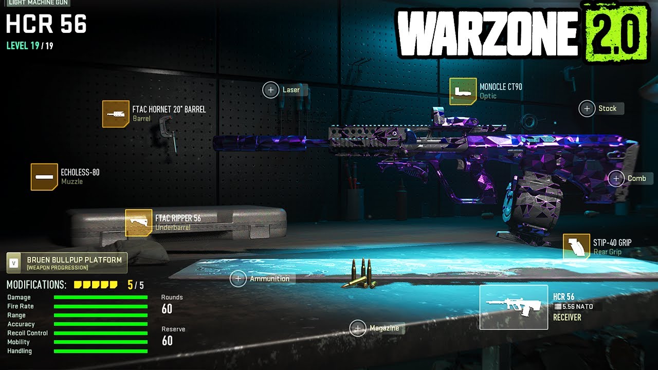 the NO RECOIL LMG "HCR 56" CLASS SETUP in Warzone 2.0 🔥 (Best HCR 56 ...