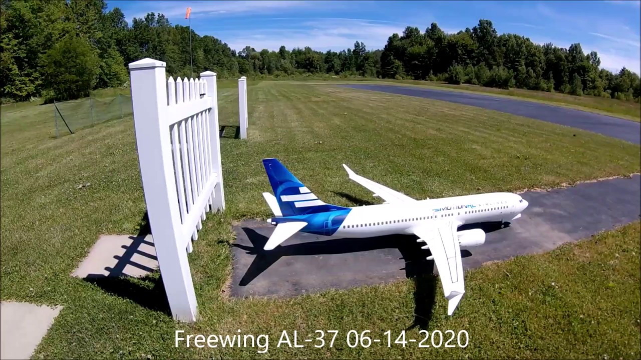 Freewing AL37 flight - at the MARCS flying field in NE Ohio - YouTube