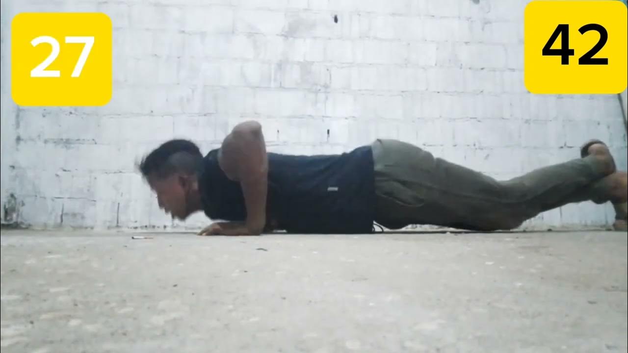 50 push up in just one minute !!! - YouTube
