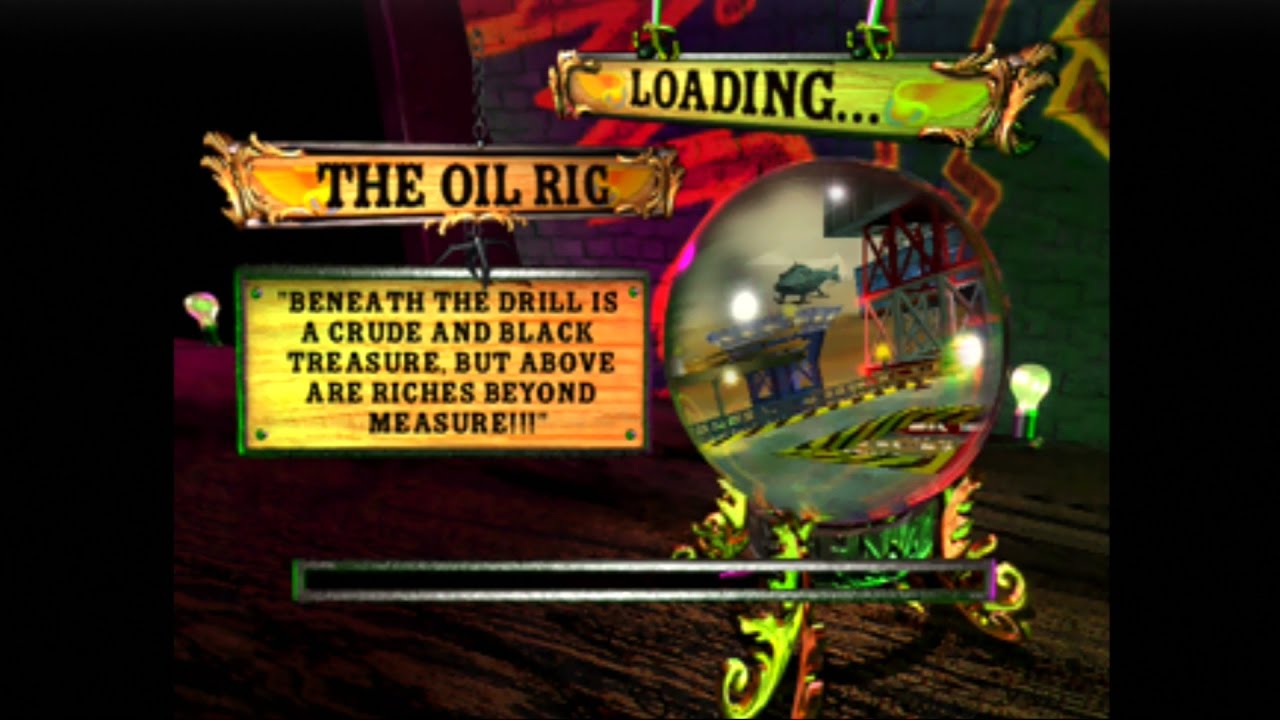 Twisted Metal 4 level 6: The Oil Rig - YouTube