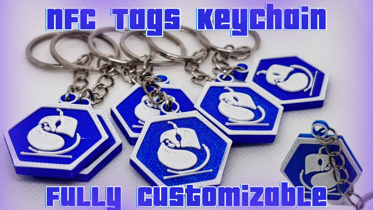 I Made a 100% Custom NFC Keychain with a 3D Printer! | Chaveiro NFC 100 ...