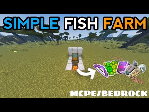 how to make Fish Farm | SIMPLE FISH FARM IN MINECRAFT | 1.18 (MCPE ...